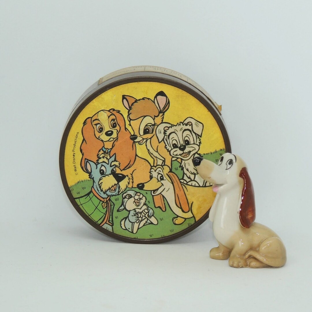 Wade Disney Hatbox Dachie 1960's With Original Round Box - Etsy UK