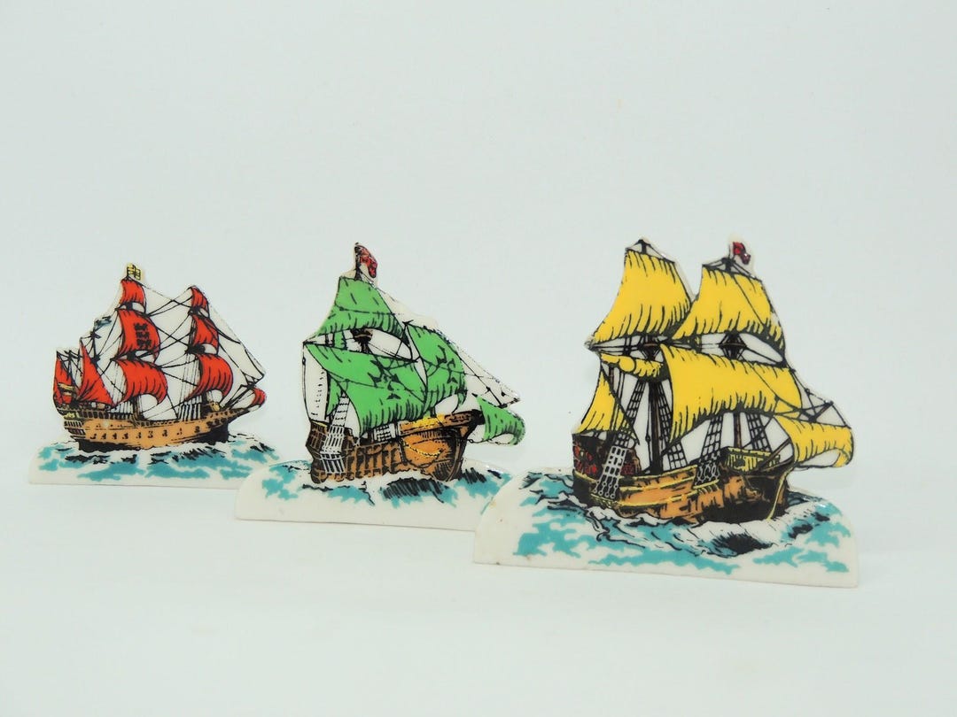 Wade Porcelain - Rare "snippets" - "ships of Fame" - 1950 - Etsy