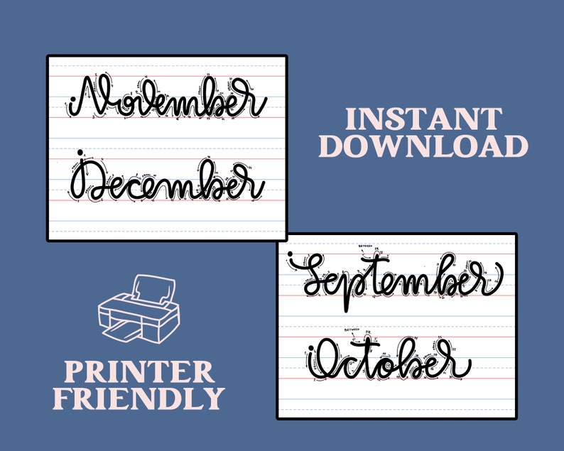 Knitted Wire Art Template, Printable Months Guide, Wire Words ...