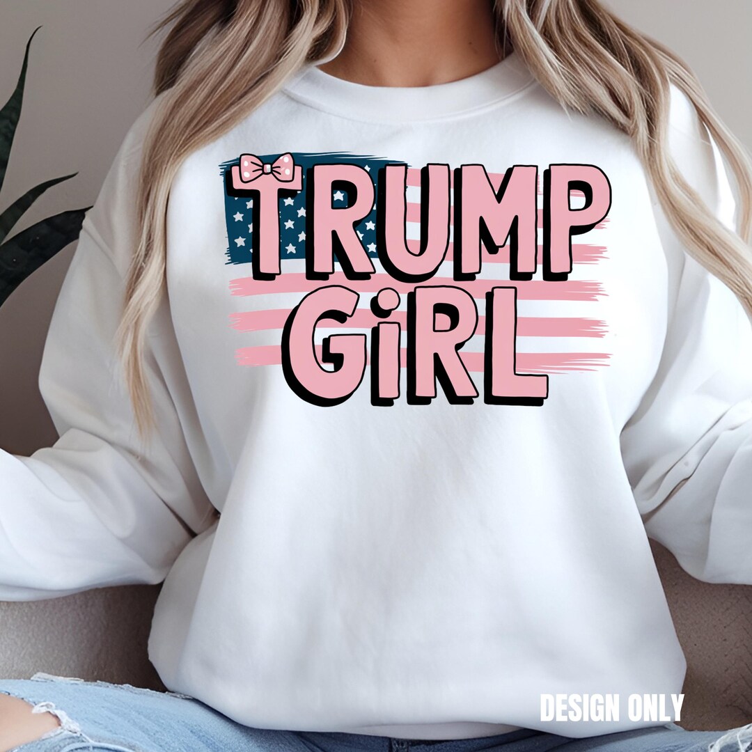 Trump Girl PNG: Patriotic USA Flag, Coquette Bow (digital Download) - Etsy