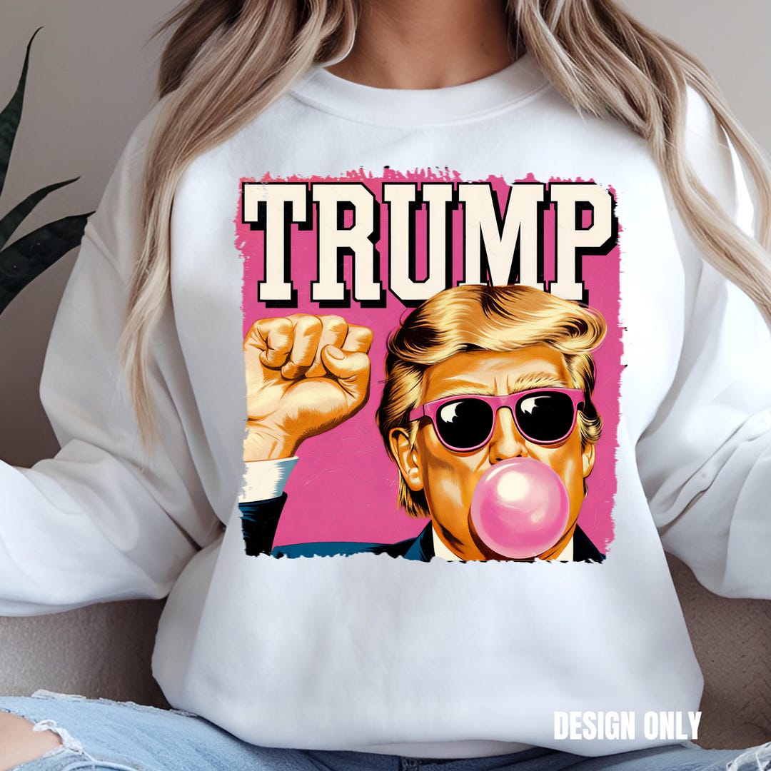 Trump Blowing Bubble Gum PNG, Fist Pump Patriotic Political Republican ...
