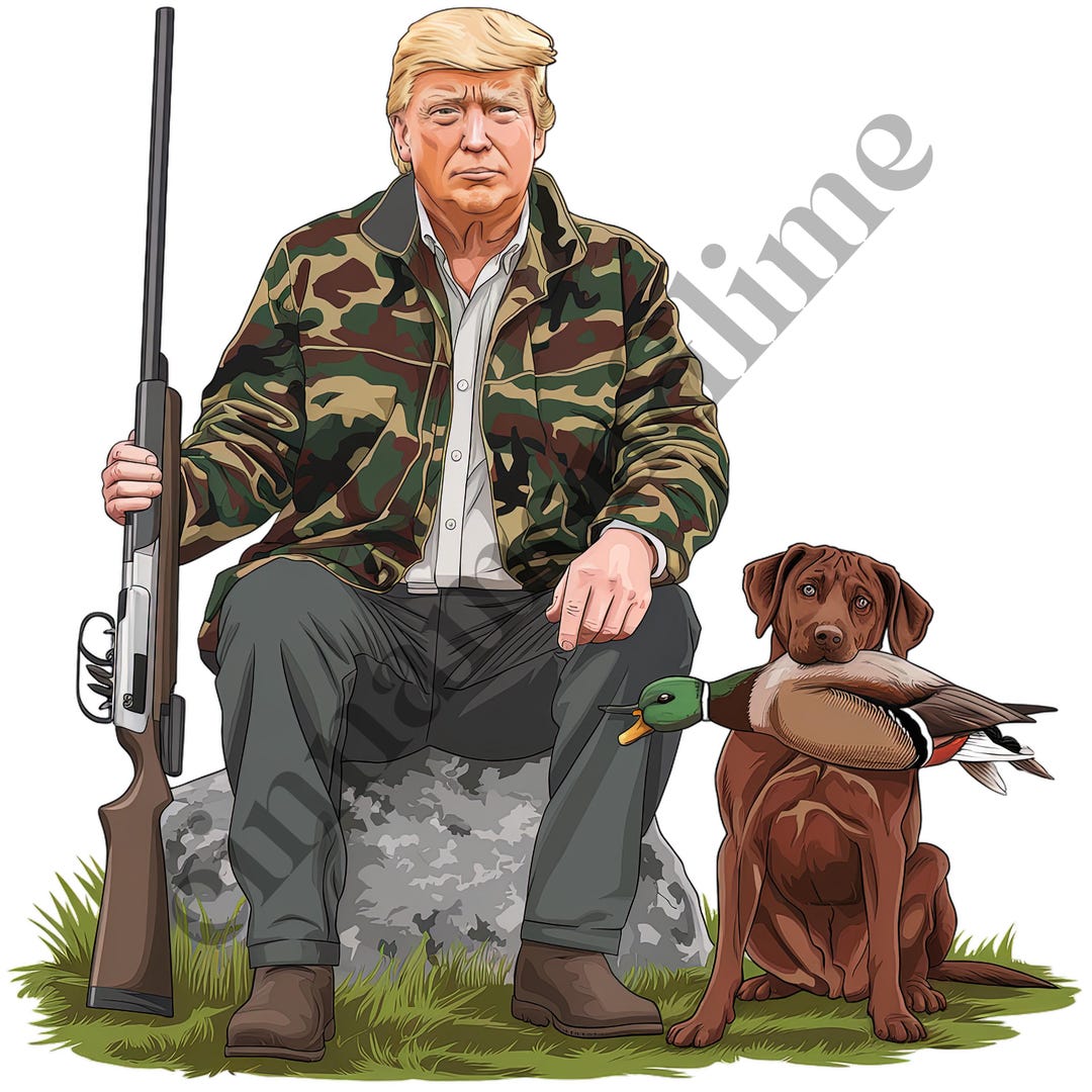 Duck Hunting Trump PNG, Outdoor Sublimation T-shirt Design Republican ...