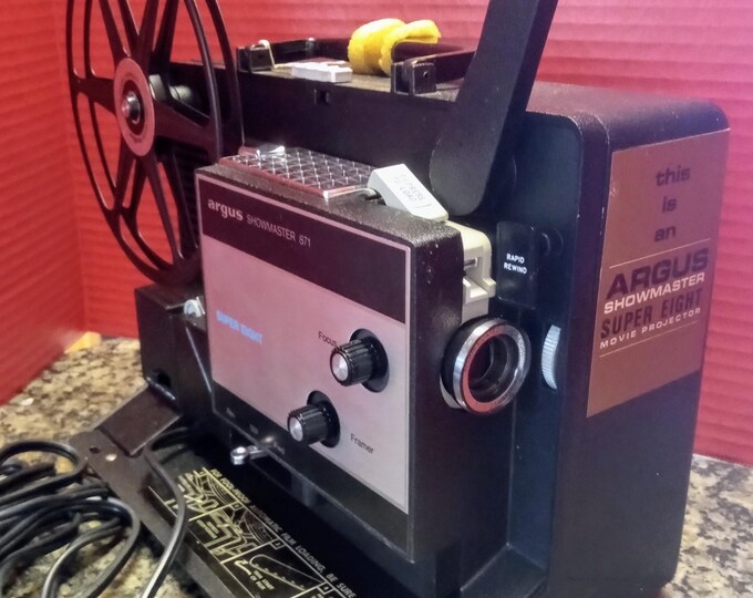Argus Showmaster 871 Super 8 Projector - BRAND NEW CONDITION - Plus 1 ...