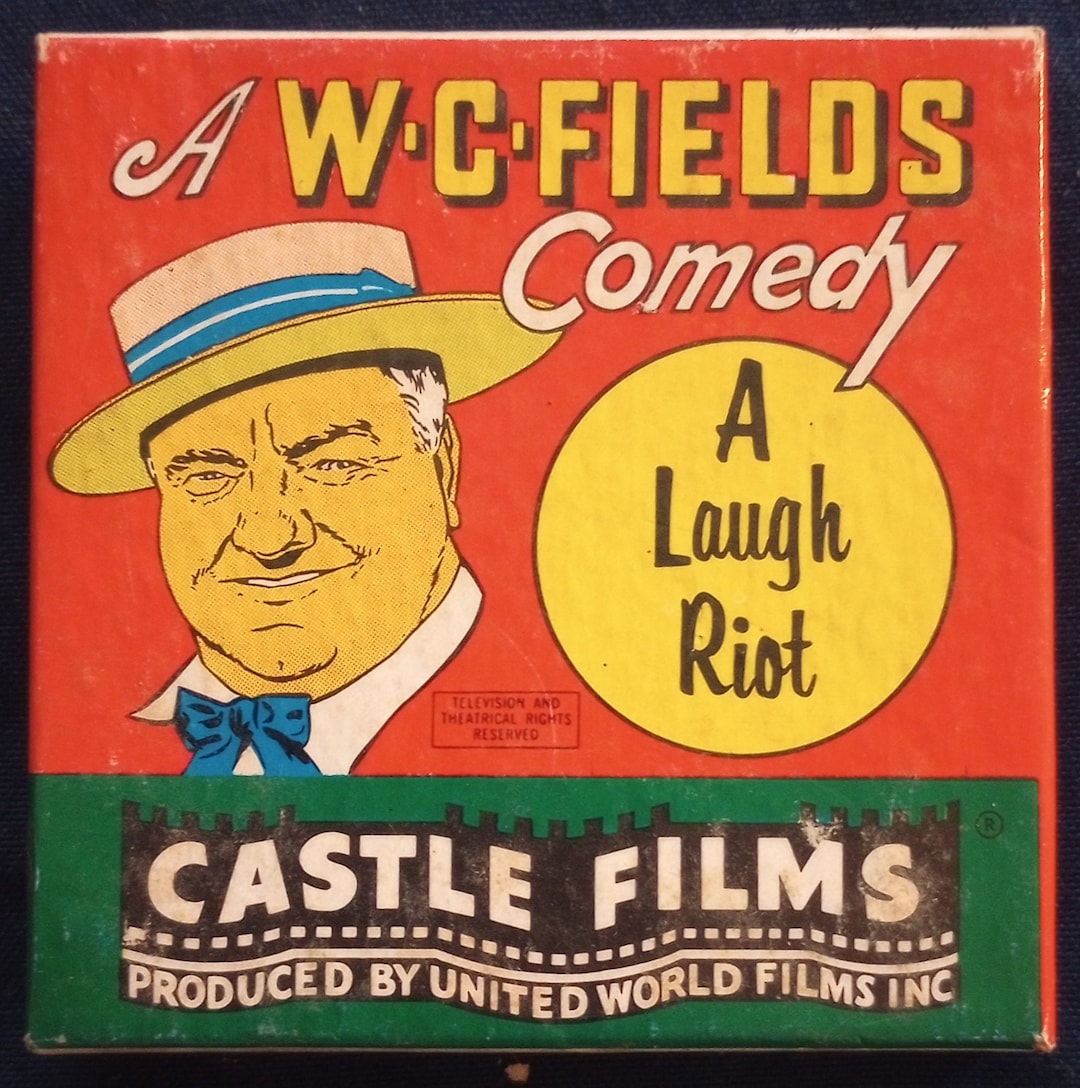 Standard 8mm Film - W. C. Fields "a Laugh Riot" - 50' Film Reel - Free Shipping - Etsy