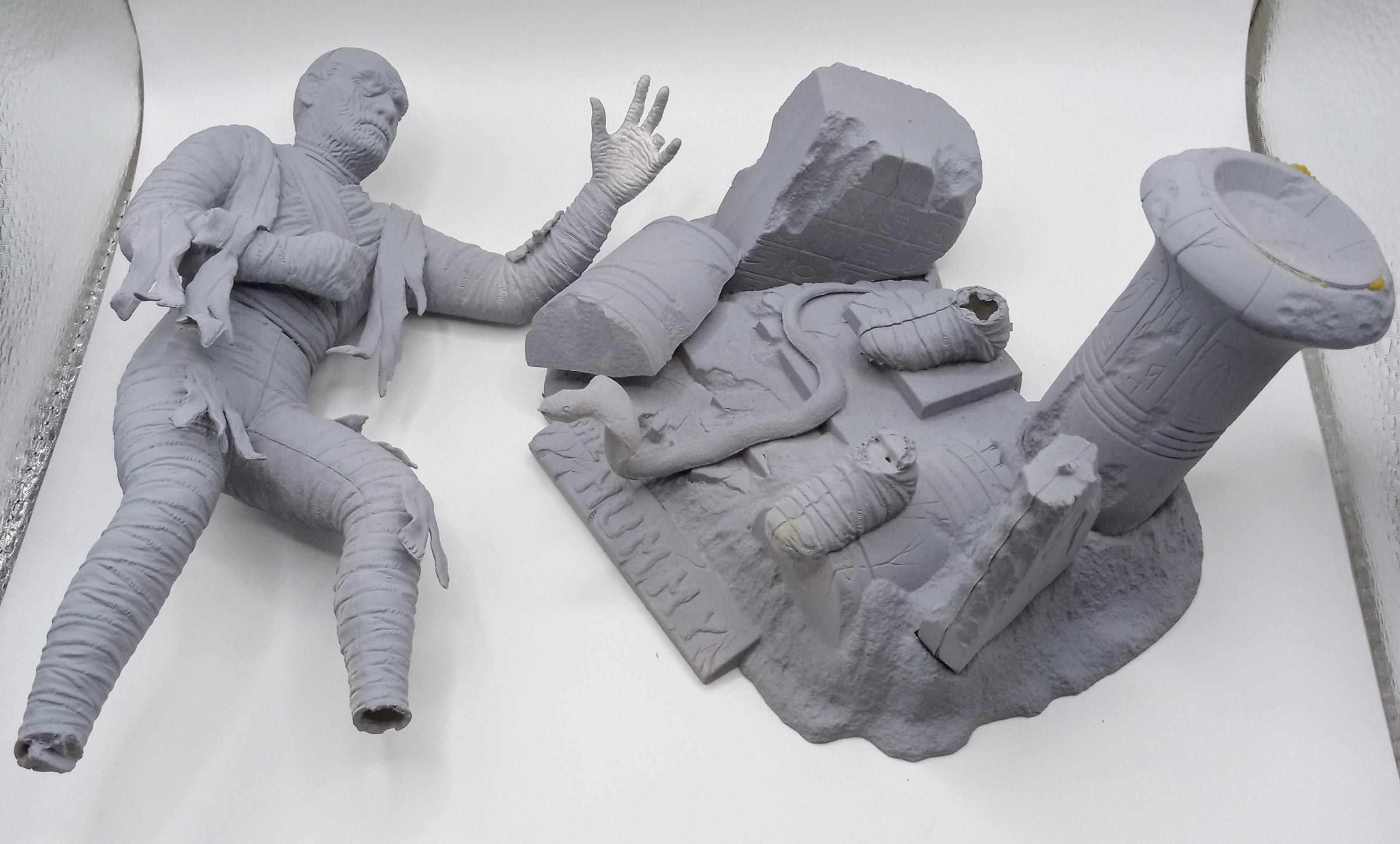 1963 Aurora Model THE MUMMY Complete Model Original Copied Instructions ...