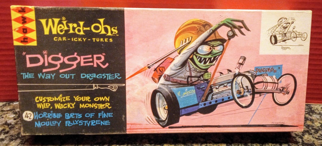 1963 Hawk Weird-oh's Model digger Complete Model - Etsy