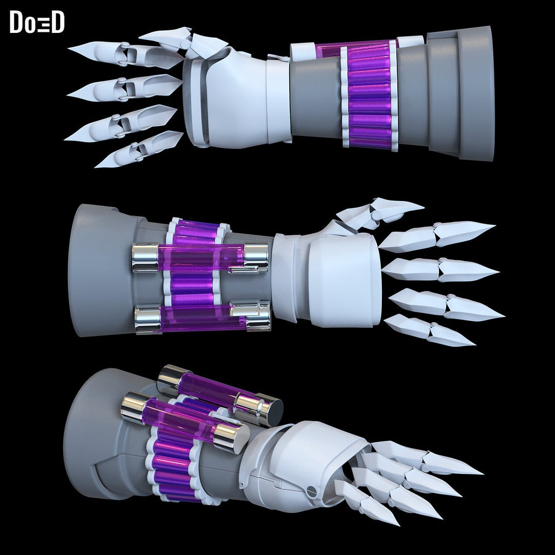 3D Printed Spiderverse Prowler Gauntlet Claws Replica it - Etsy