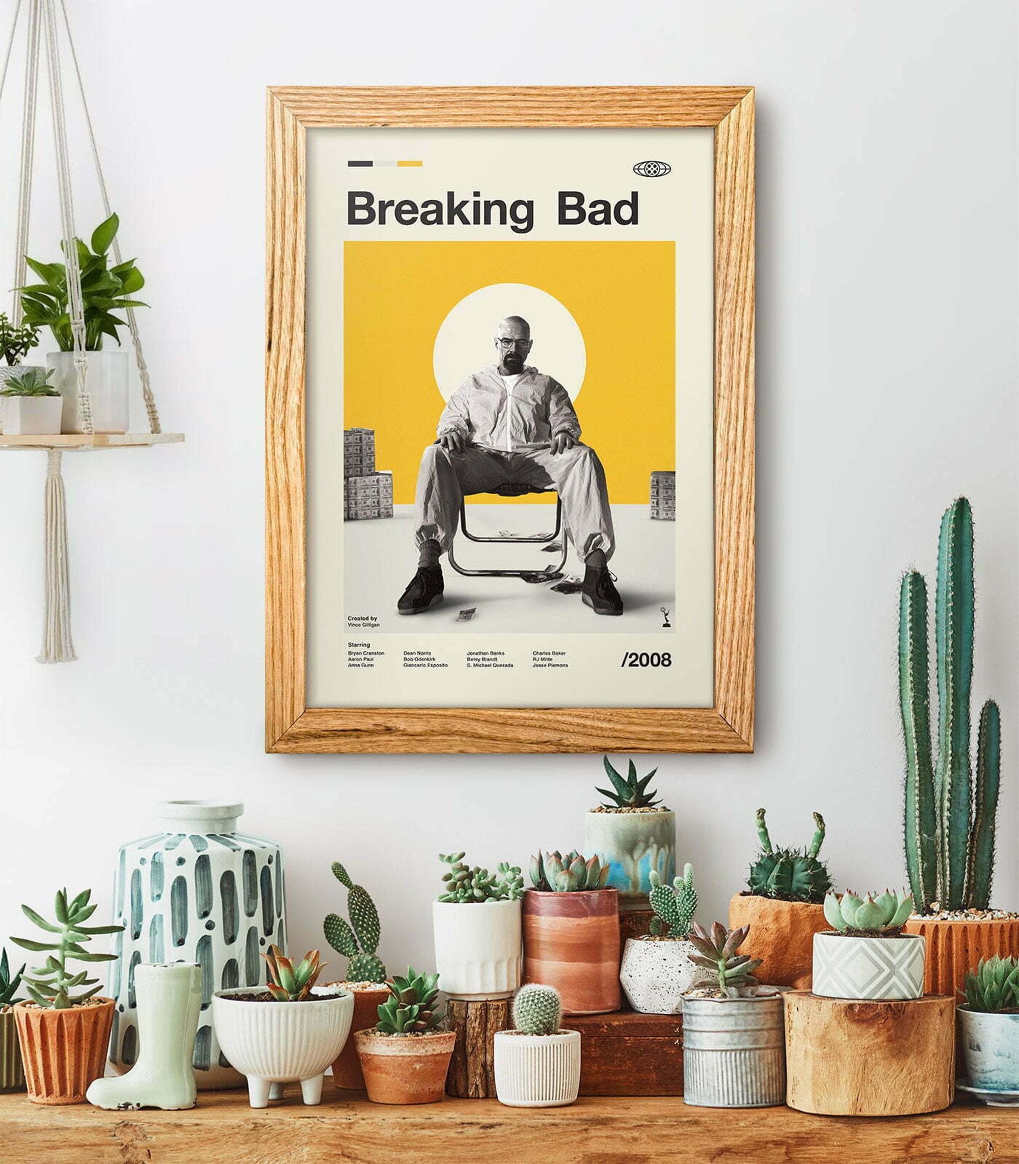 Mid Century Modern Breaking Bad Posters, Modern Vintage Movie Poster ...
