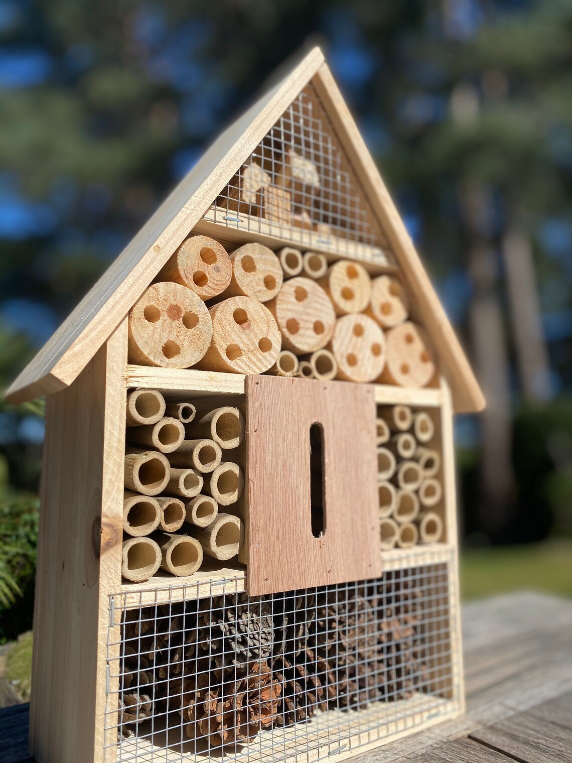 Wooden Insect Bug & Bee House - Etsy UK