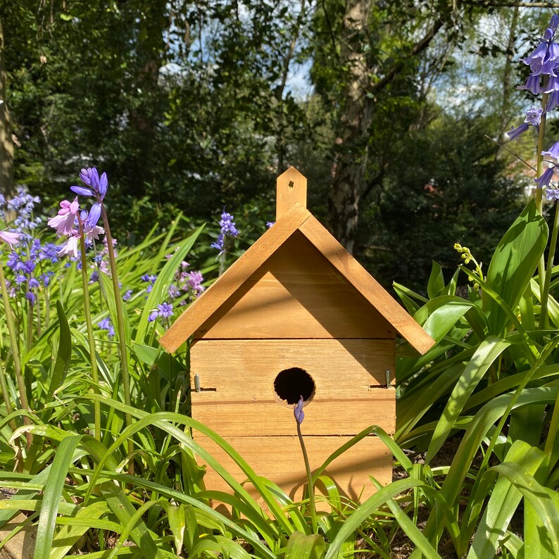 Wooden Multi-hole Birdhouse Garden Nest Boxes set of 2 - Etsy