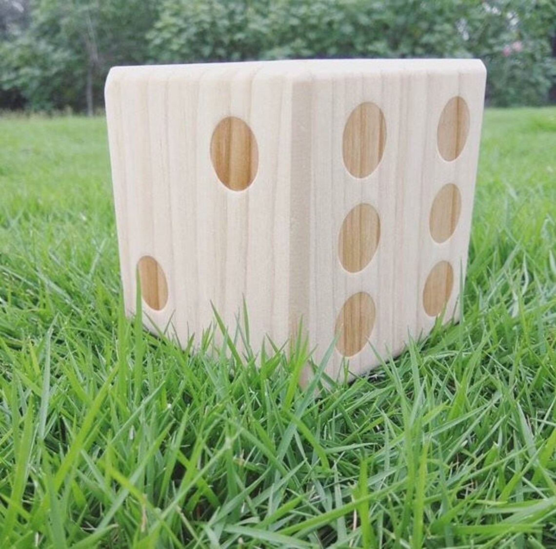 Giant Wooden Yard Dice Set of 6 / Yardzee - Etsy
