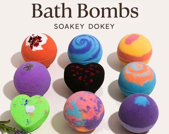 9 Pack BATH BOMBS Fizzy FIZZIES Large 4.5 Ounce Bath Bomb - Assorted ...