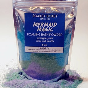 Foaming Bath Powder, Fizzy Bath Soak, Bath Salt, Bath Bomb Powder, Bath ...