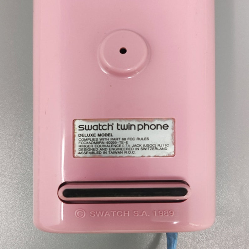 1980s (1989) Gorgeous Swatch Twin Phone "1st Model". Memphis Style - Etsy