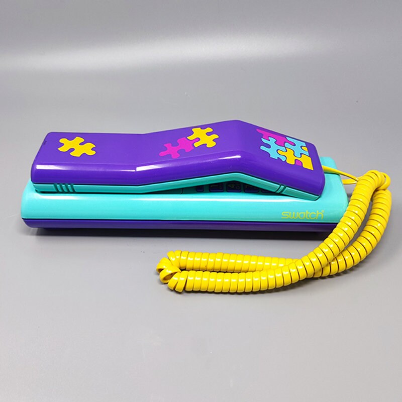 1980s Gorgeous Swatch Twin Phone puzzle With Box. - Etsy
