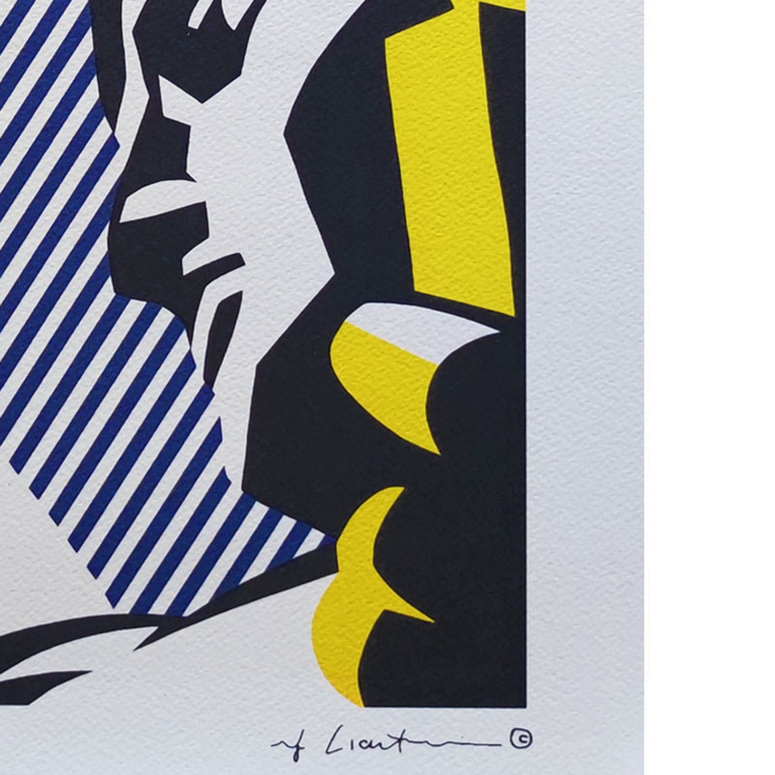 1980s Original Stunning Roy Lichtenstein i Love Liberty Limited Edition ...