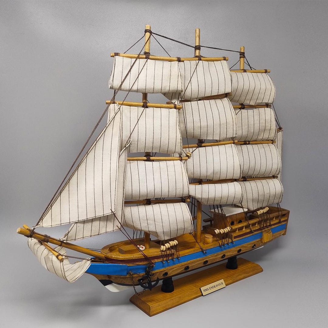 1970s Astonishing HMS Endeavor Model Ship. Handmade. Made in England - Etsy