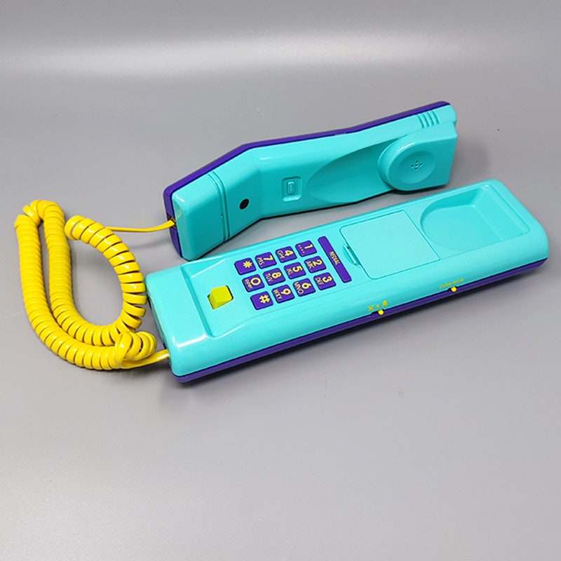 1980s Gorgeous Swatch Twin Phone "puzzle" With Box. Memphis Style - Etsy