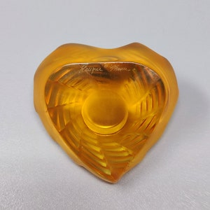 1990s Astonishing Amber Clock by Lalique in Crystal. Made in France - Etsy
