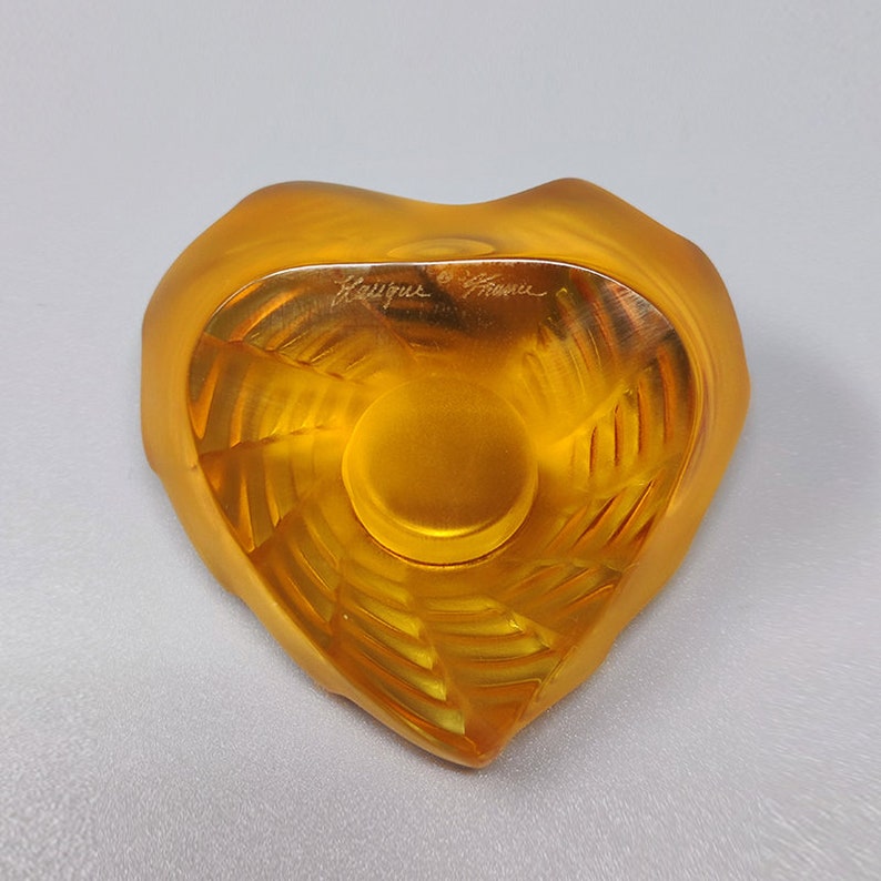 1990s Astonishing Amber Clock by Lalique in Crystal. Made in France - Etsy