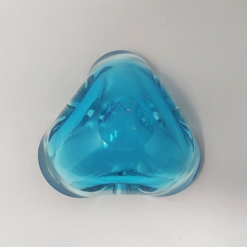 1960s Gorgeous Big Blue Bowl or Catchall Designed by Flavio Poli for ...