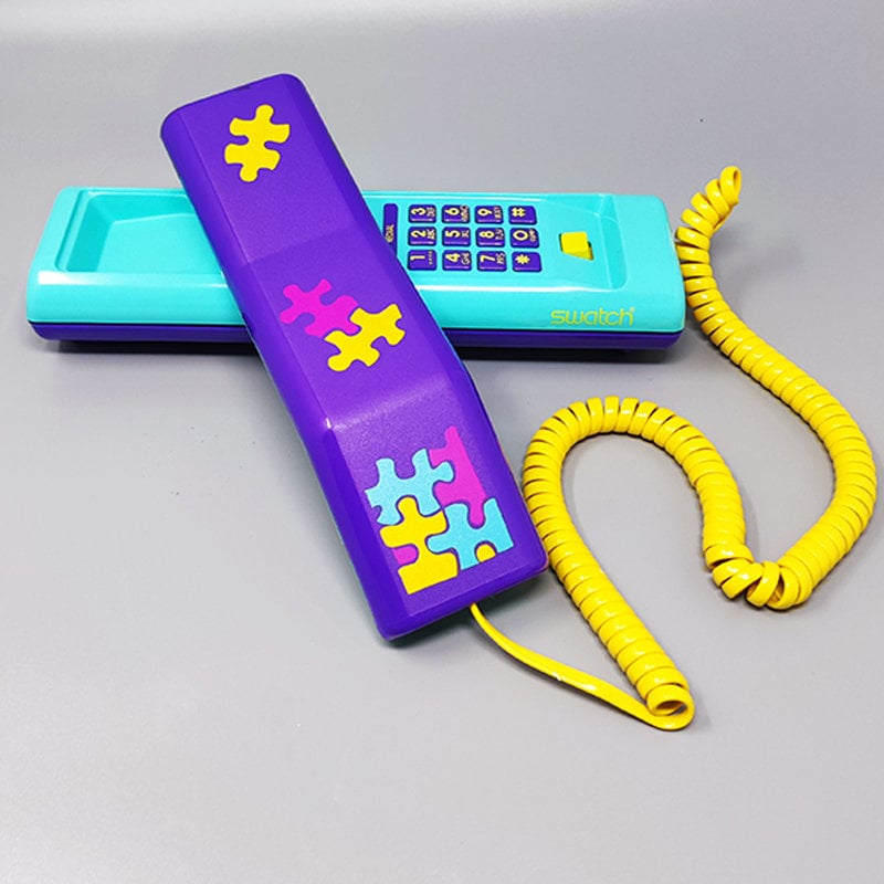 1980s Gorgeous Swatch Twin Phone puzzle With Box. - Etsy
