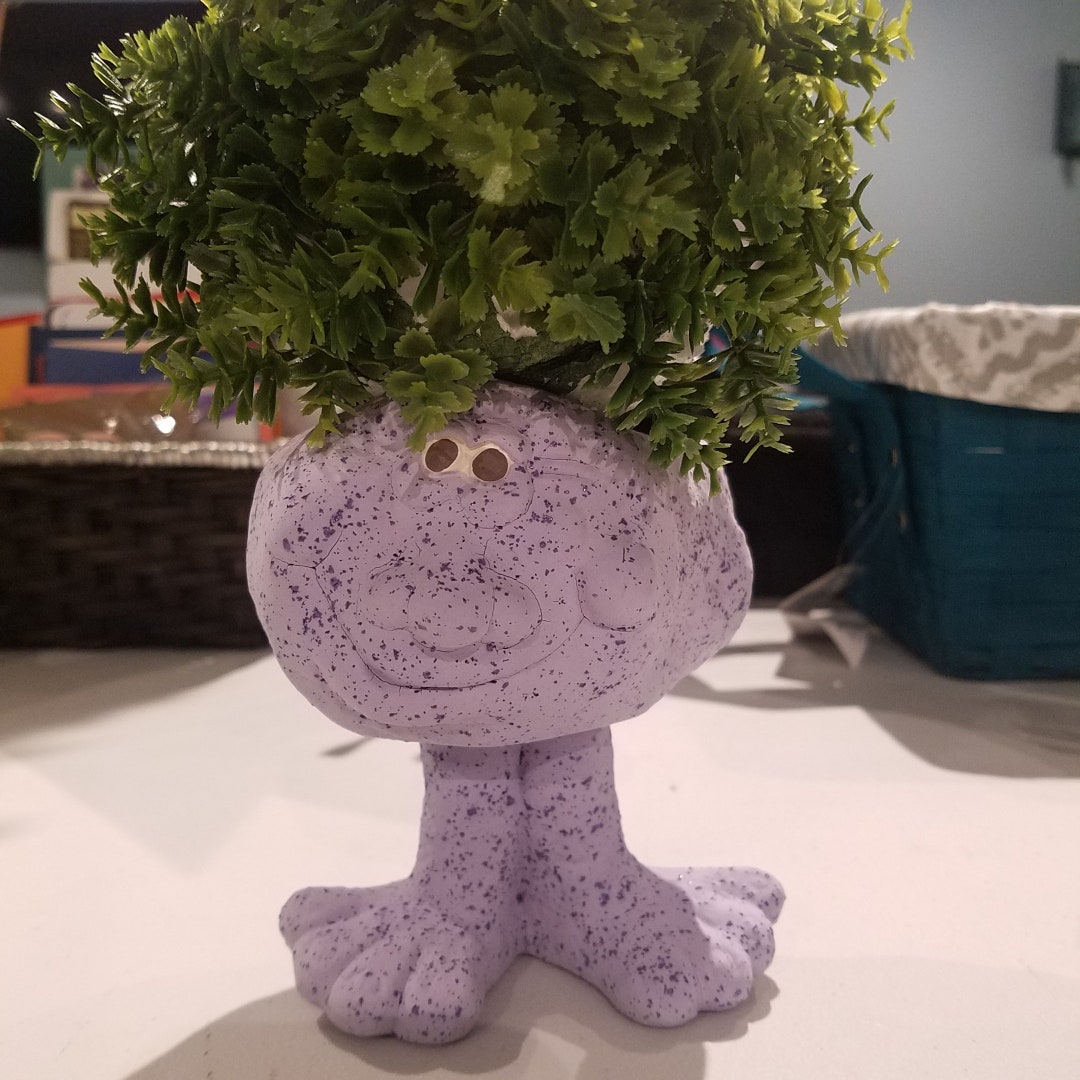 Miss Periwinkle Sandstone Planter - Etsy