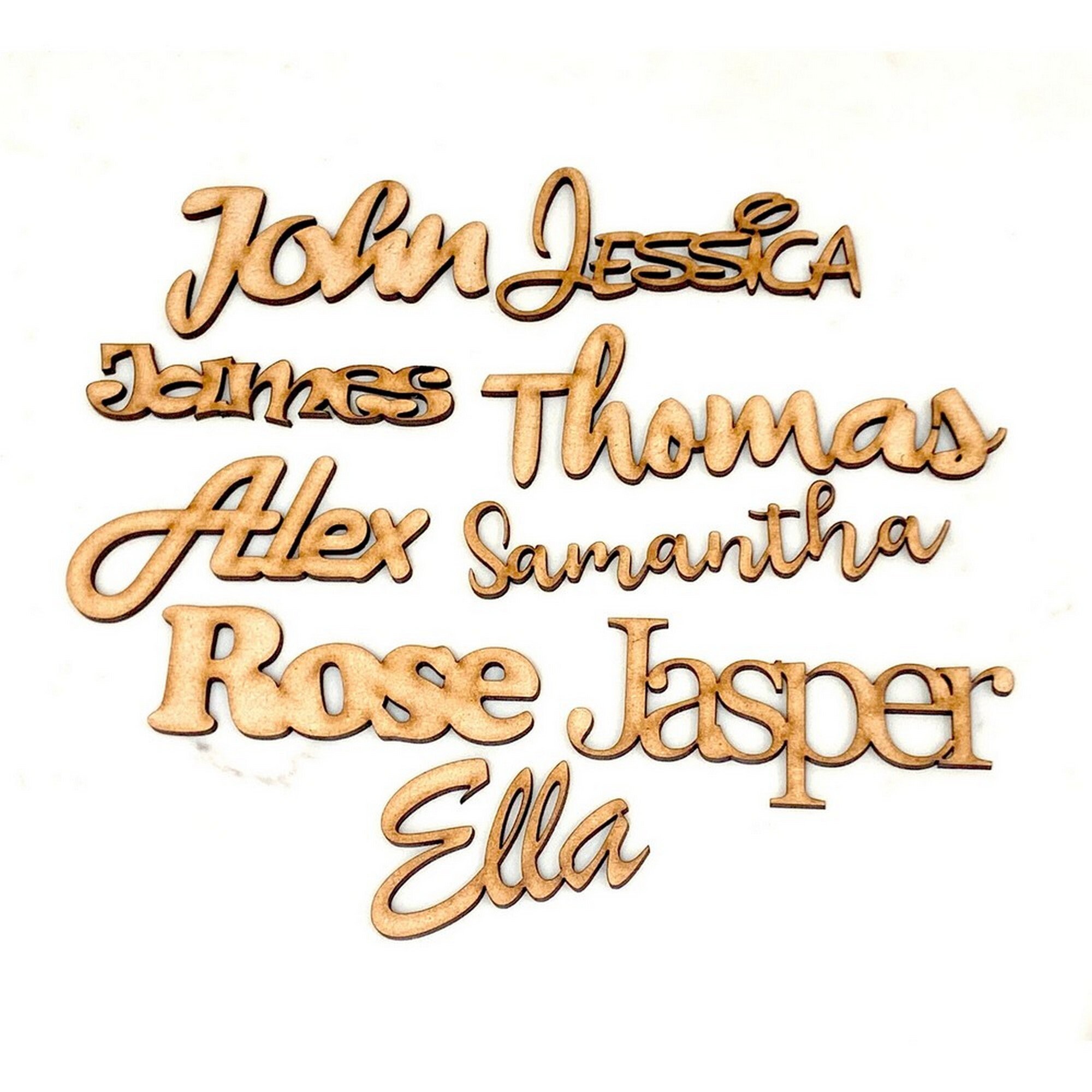 Personalised Wooden Name Sign Plaque Script Door 9 FONTS | Etsy