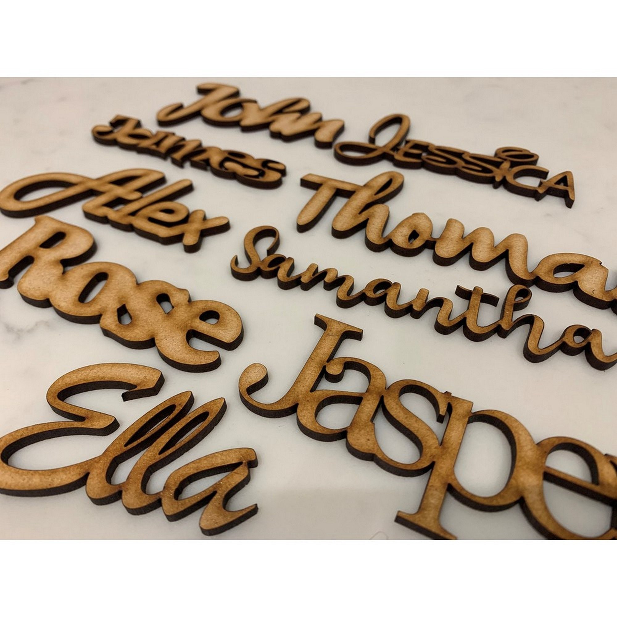 Personalised Wooden Name Sign Plaque Script Door 9 FONTS | Etsy