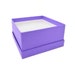 Purple Kraft Cotton Filled Gift Boxes Jewelry Cardboard Deep Boxes, Lot ...