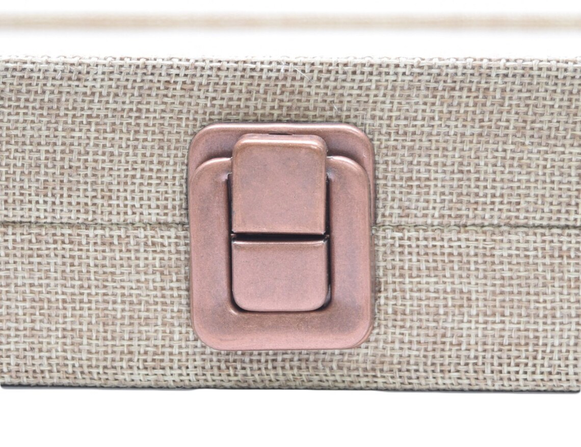 Novel Box™ Large Glass Top Metal Clasp Jewelry Display Case - Etsy