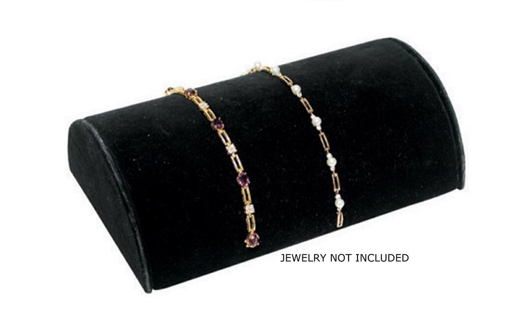 Novel Box™ Black Velvet Half Moon Bracelet Showcase Display Stand - Etsy
