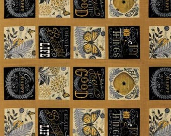 Bee quilt panel | Etsy