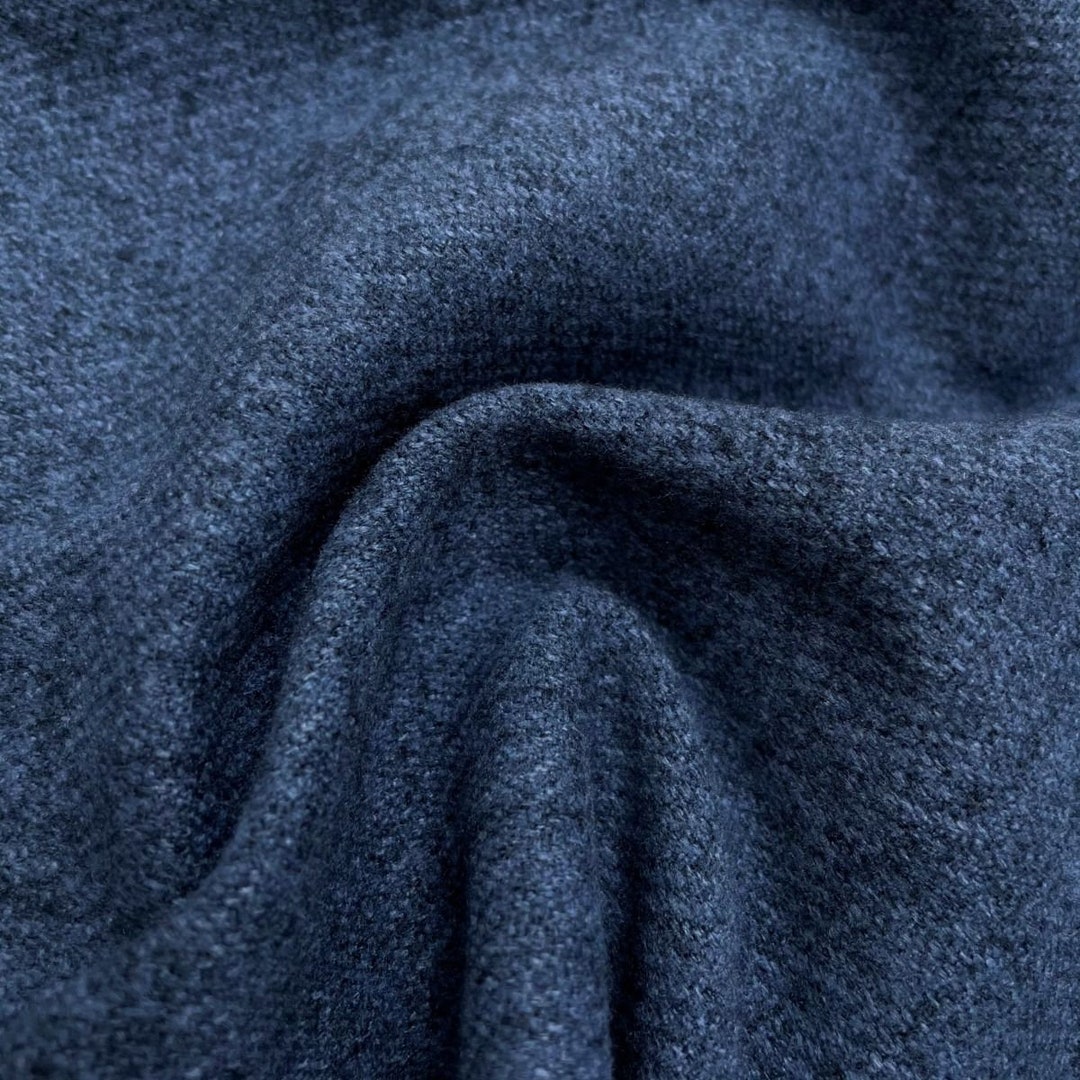 Navy Blue Wool Fabric for Upholstery Furnishing Fabric - Etsy