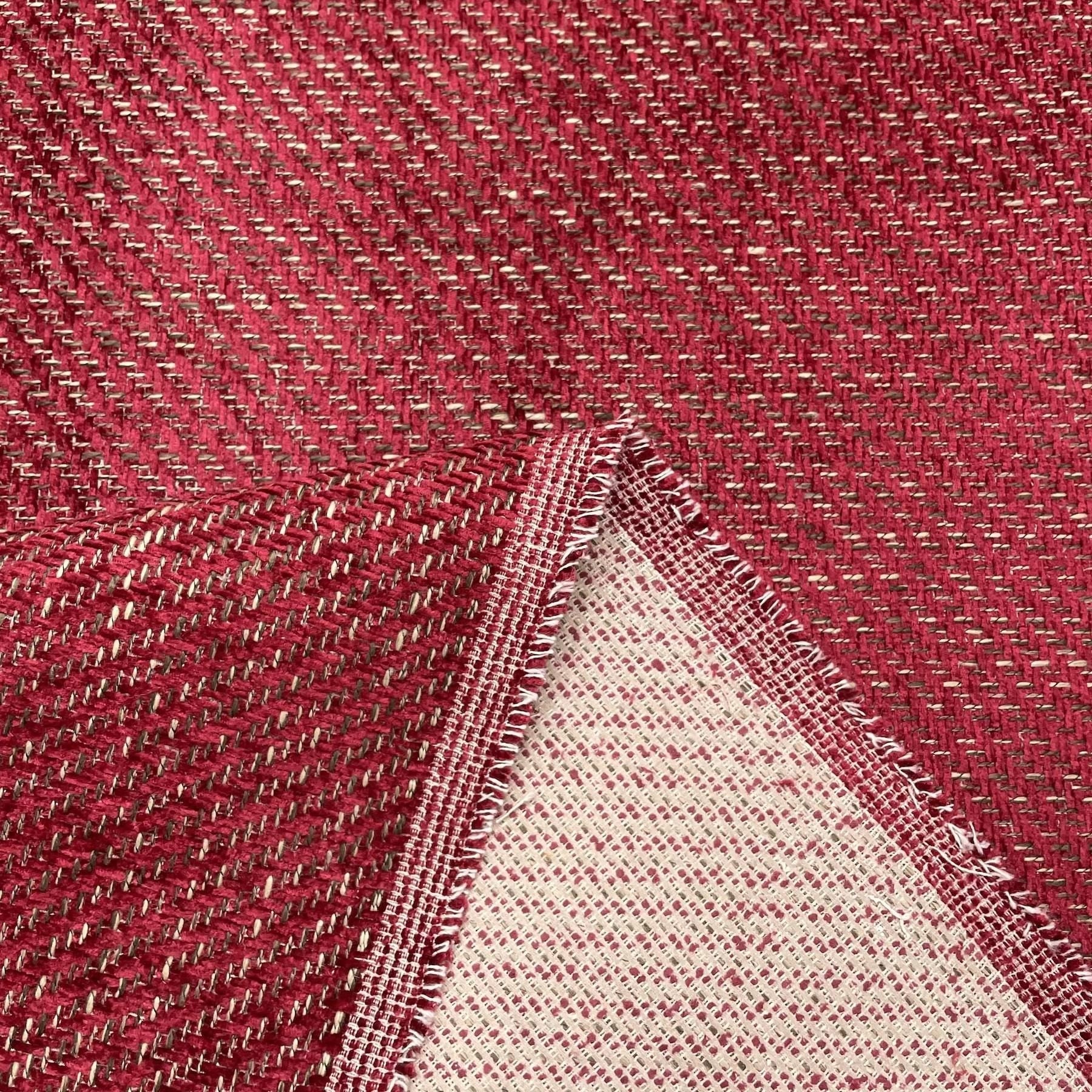 Bright Red Upholstery Furnishing Fabric | Etsy