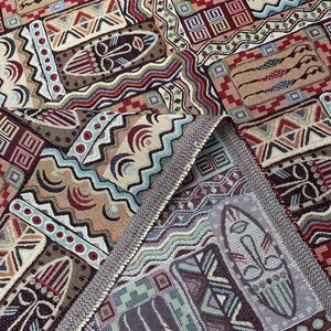 New World Tapestry Upholstery Fabric by the Metre Kenya Patchwork - Etsy