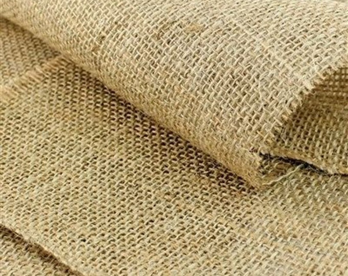 Hessian Fabric Woven Natural Jute Burlap Garden Wedding Rug Craft Sack ...