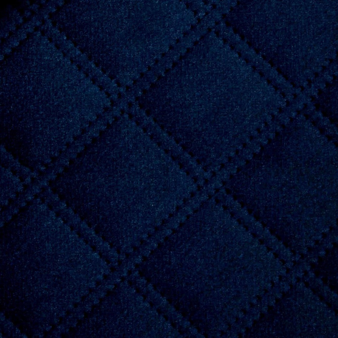 Double Stitch Diamond Quilted Velvet Fabric by the Metre - Etsy