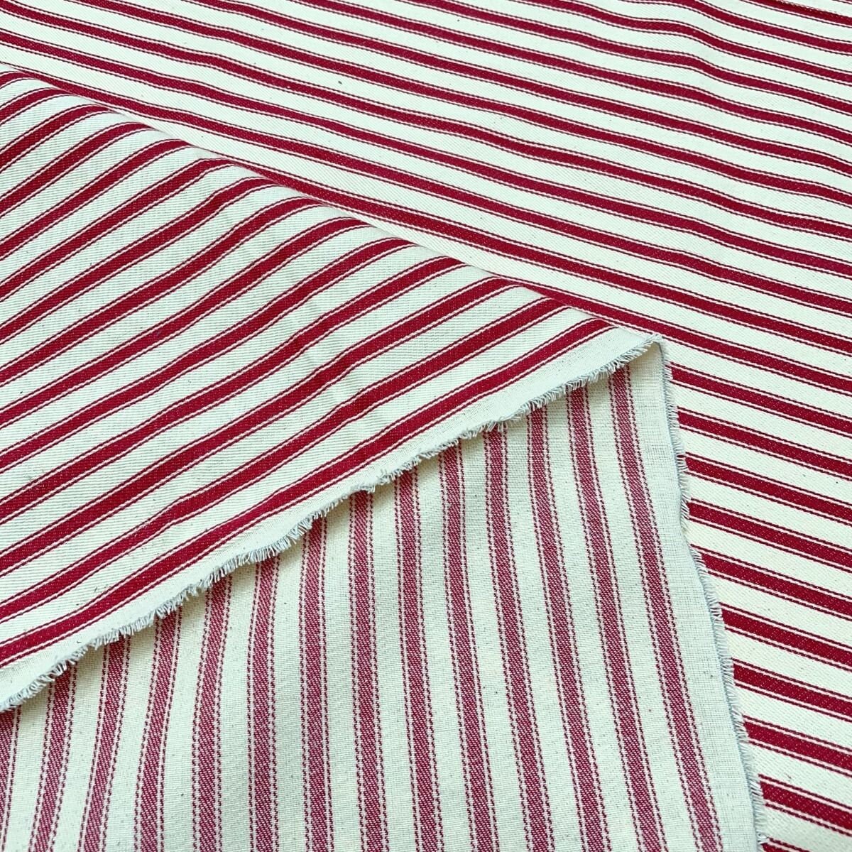 Vintage 100% Cotton Woven Ticking Stripe Furniture Fabric | Etsy