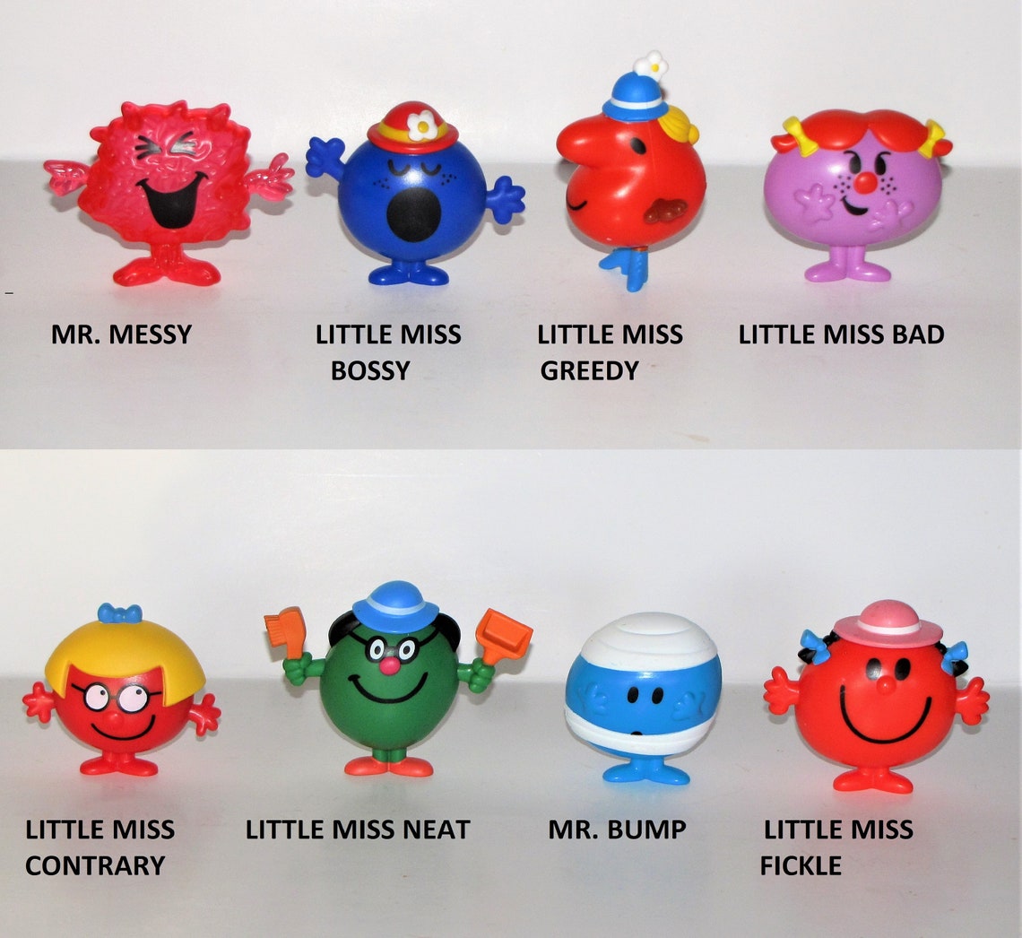 YOU CHOOSE Little Miss & Mr. Men Figures From Mcdonalds | Etsy Ireland