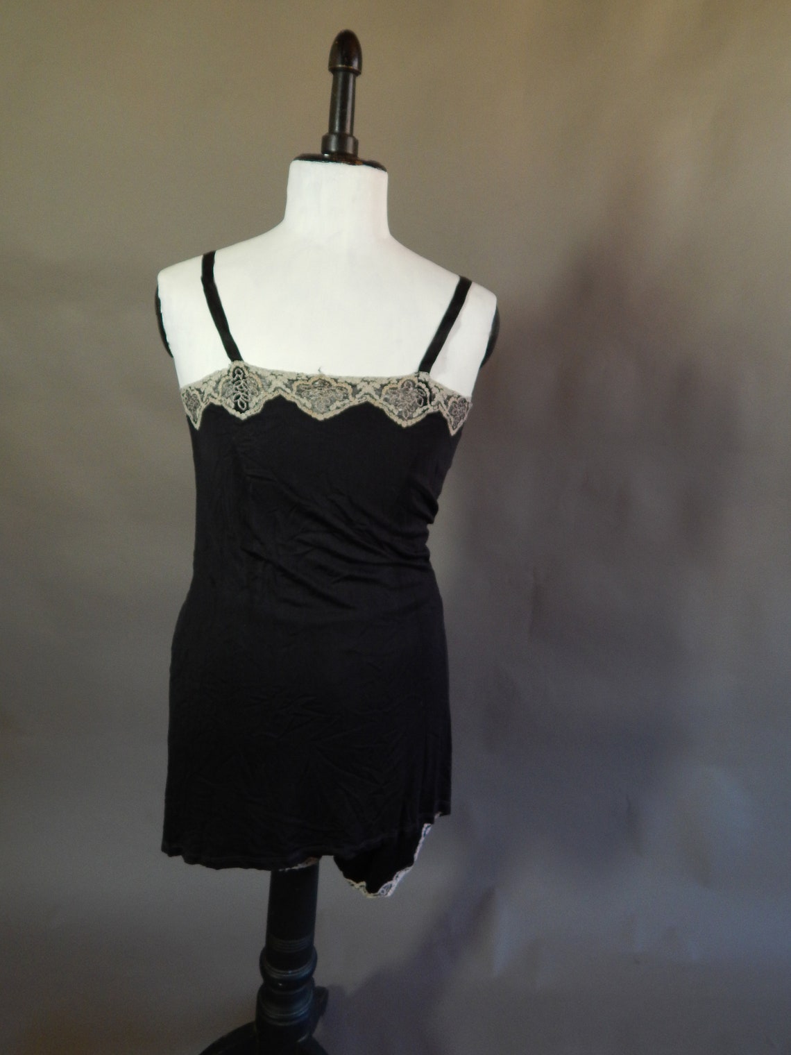 Stunning 1940s 50s Lingery Set M/L Tab Pants Camisole Lace Applications ...