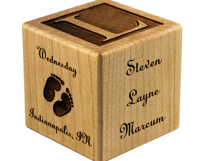 Newborn Birth Stat Blocks Custom Baby Keepsake Personalized - Etsy