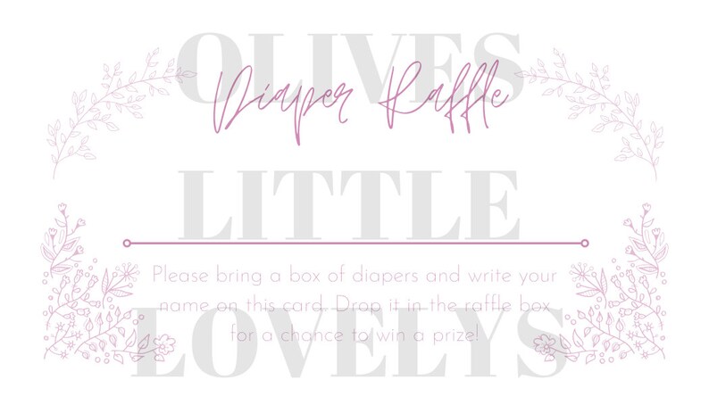 Set - Baby Shower Invitation, Diaper Raffle Ticket, Books for Baby Card ...