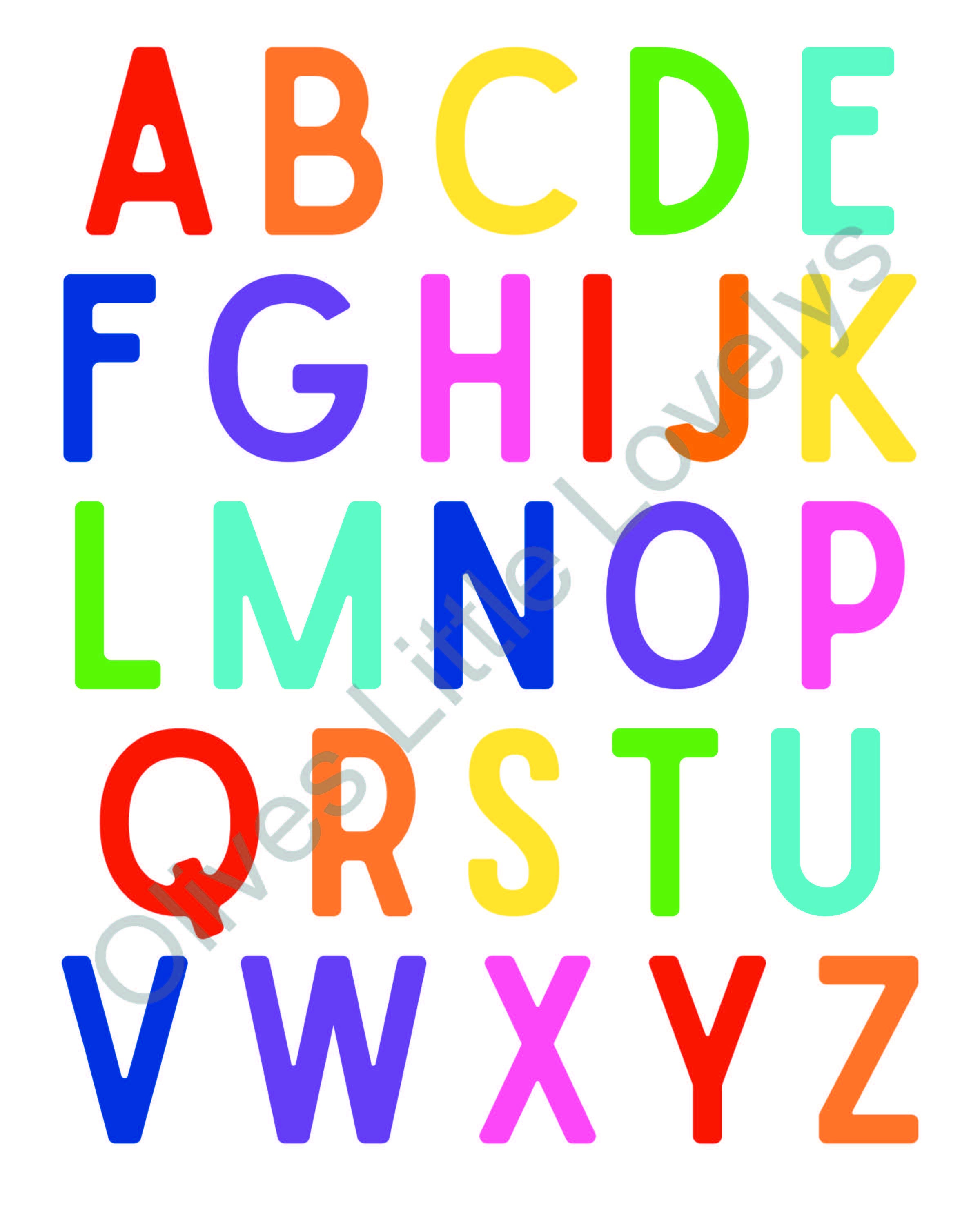 Play All Day, I Am, Shapes, Alphabet, Numbers - Playroom Wall Decor ...