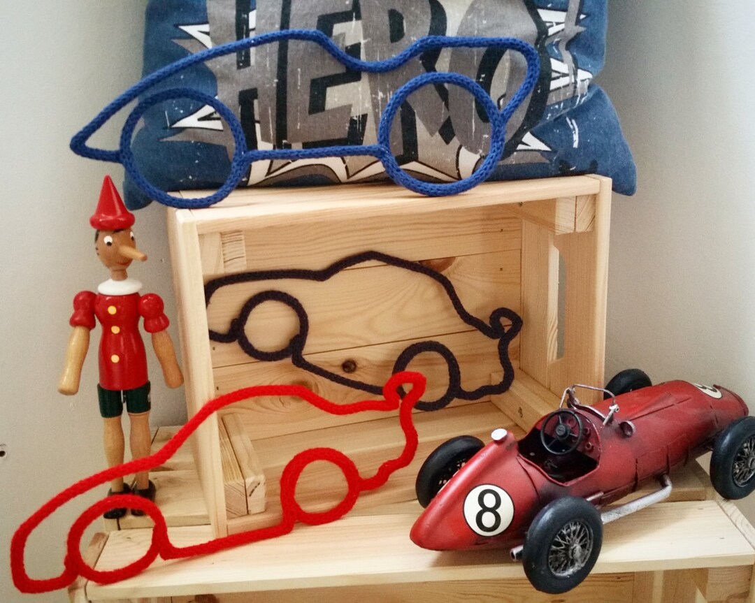 Wool Racing Car Made of Knitting - Etsy