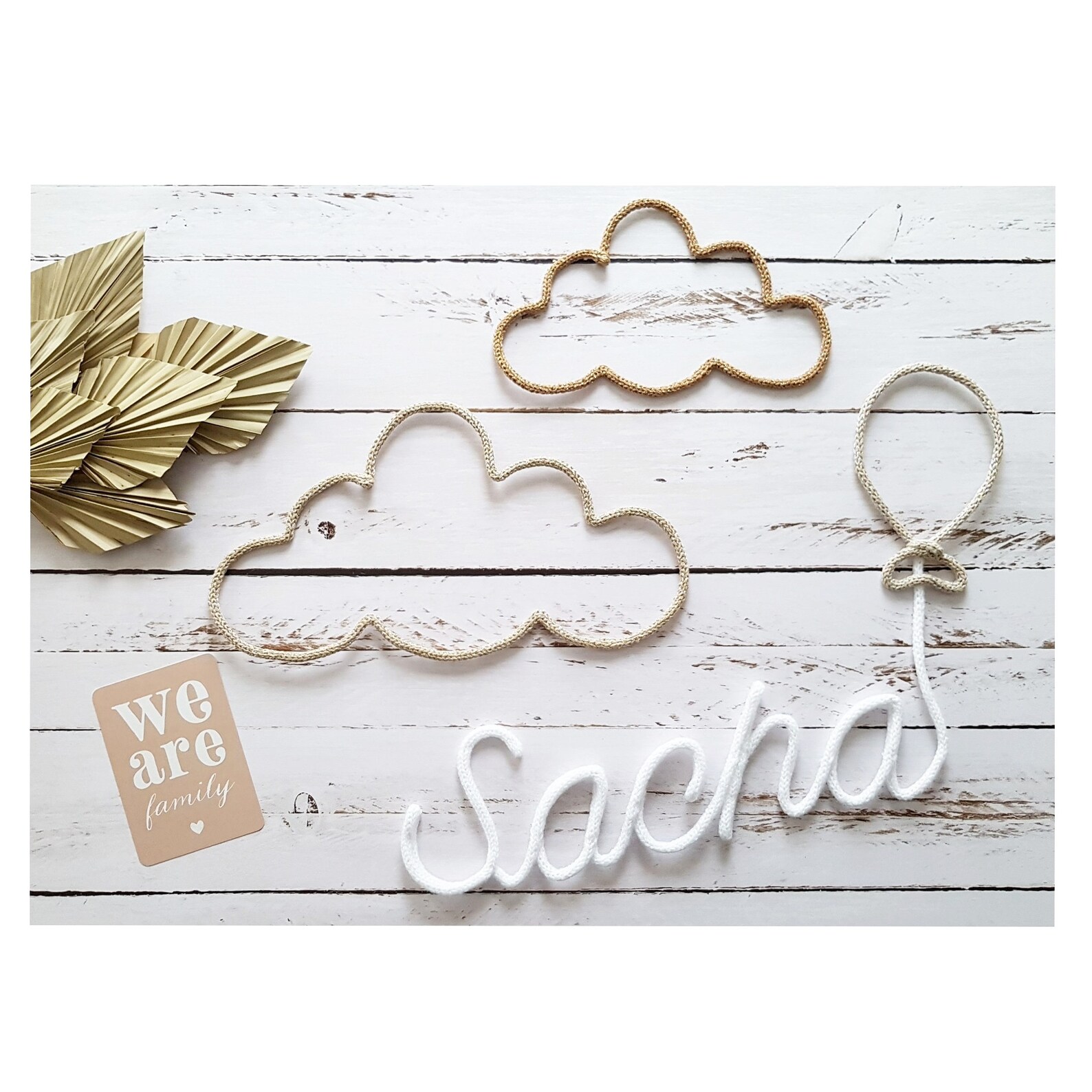Duo or Trio of Wool Clouds Made With Knitting - Etsy