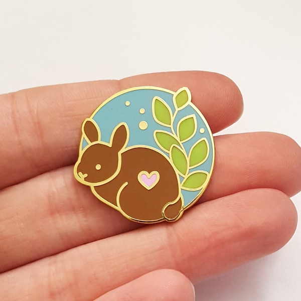 Rabbit Pin - Etsy