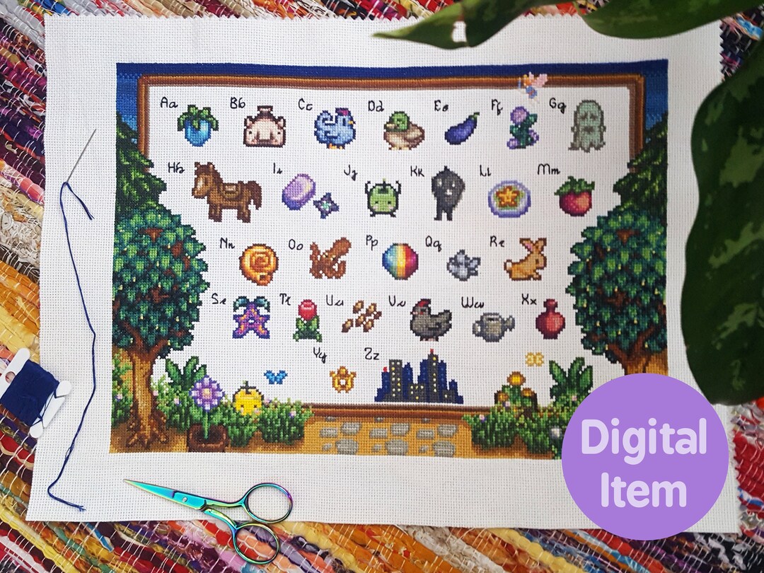 Cross Stitch Pattern - Stardew Valley A to Z - Instant Digital Download ...