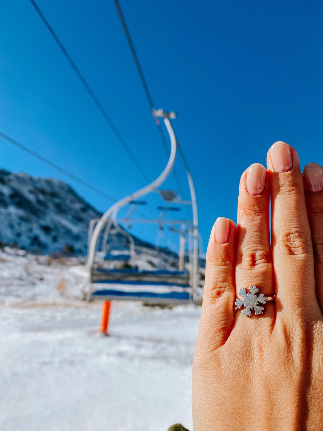 Snowflake Ring - Silver Snowflake, Handmade Ring for Snow Lovers :) - Etsy