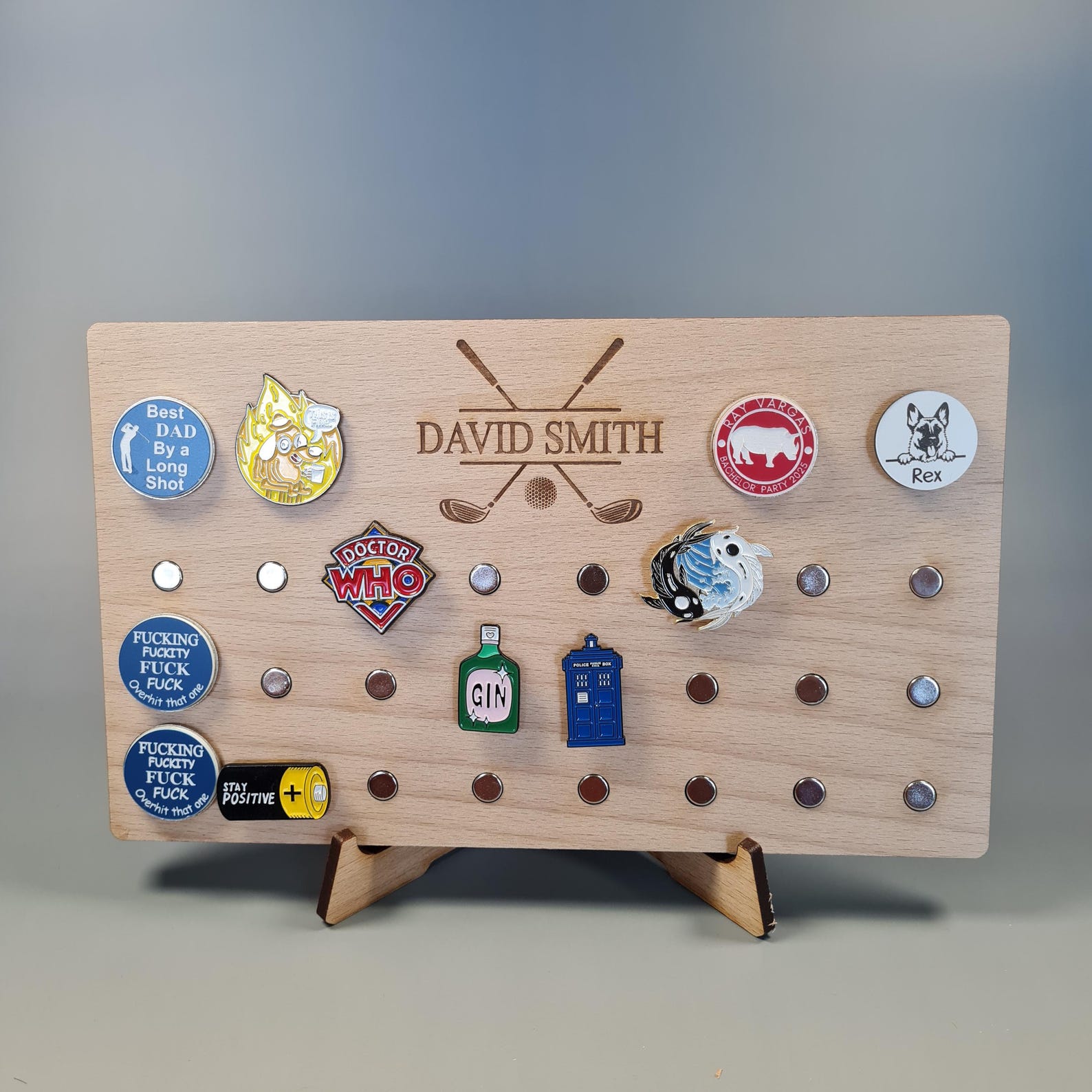 Golf Ball Marker Holder Display Case Stand Organiser Store Rack ...